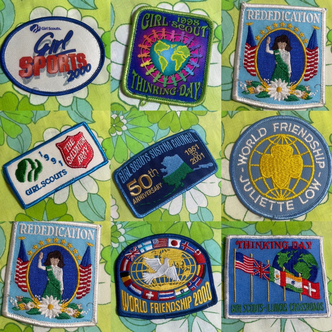 VINTAGE Girl Scout Patches 1990's 2000's World Friendship Day 6B - Etsy