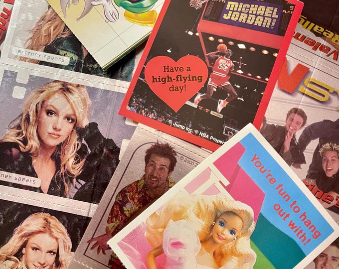 Vintage Valentine's Day Cards: 80s-y2k Nostalgia Mystery Pack - Etsy