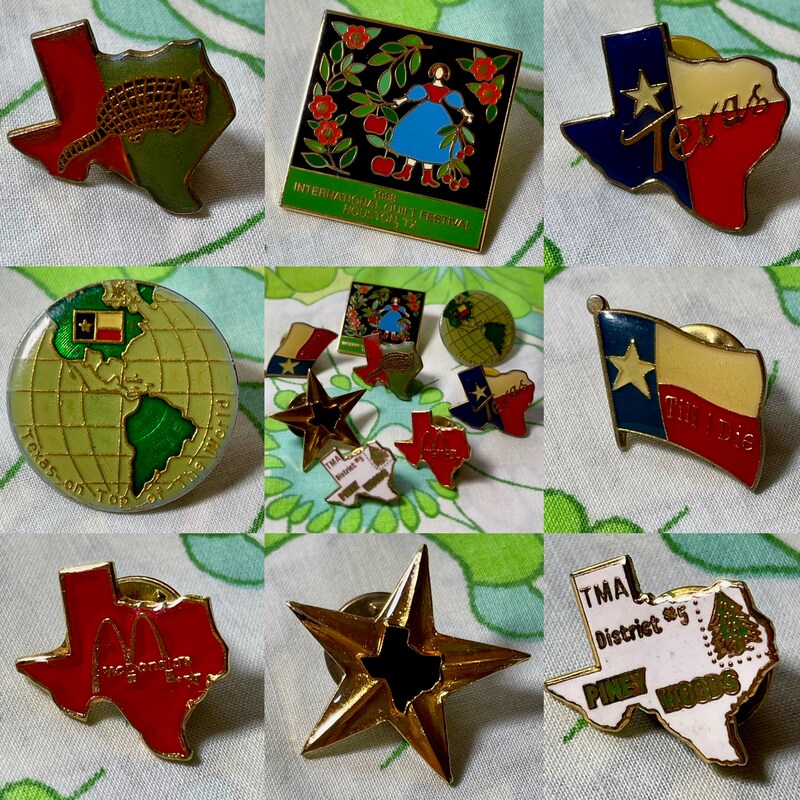 Texas Enamel Pin - Etsy