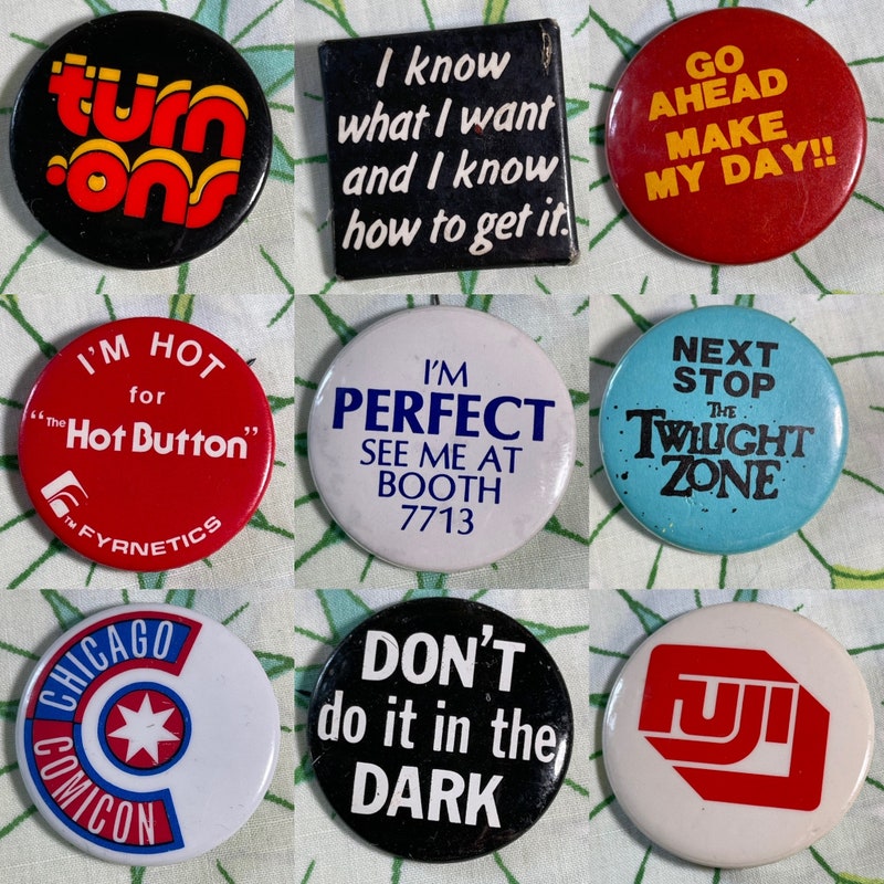 Funny Buttons - Etsy