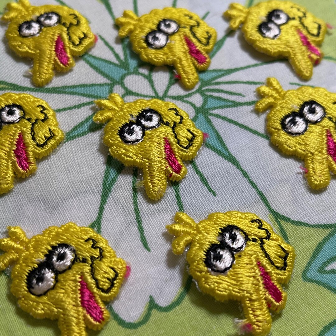VINTAGE Big Bird Head Embroidered Patch | Sesame Street | T53 - Etsy