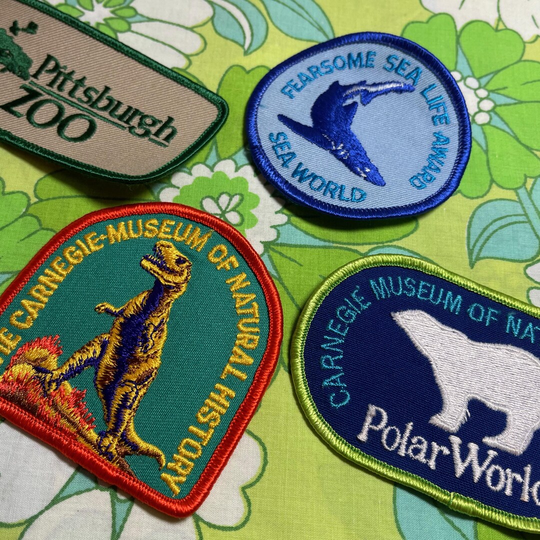 VINTAGE Embroidered Museum Patches | Sea World | Carnegie Museum of ...