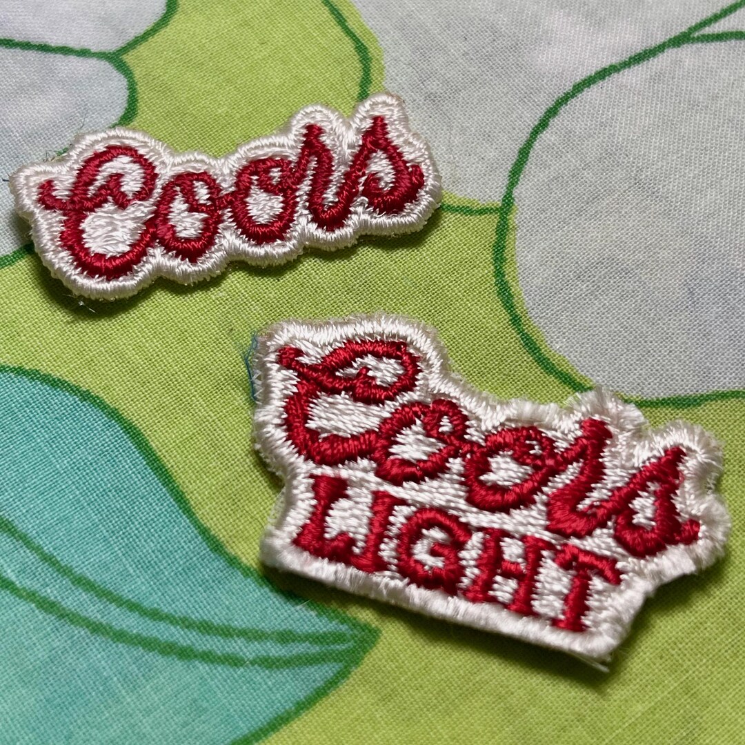 VINTAGE Coors and Coors Light Beer Embroidered Tiny Patches | S6 - Etsy
