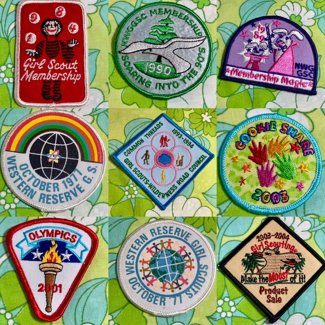 VINTAGE Girl Scout Patches 1970's 2000's E - Etsy