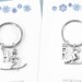 Ski Keychain Personalized Man Skiing Key Ring Woman Snow - Etsy