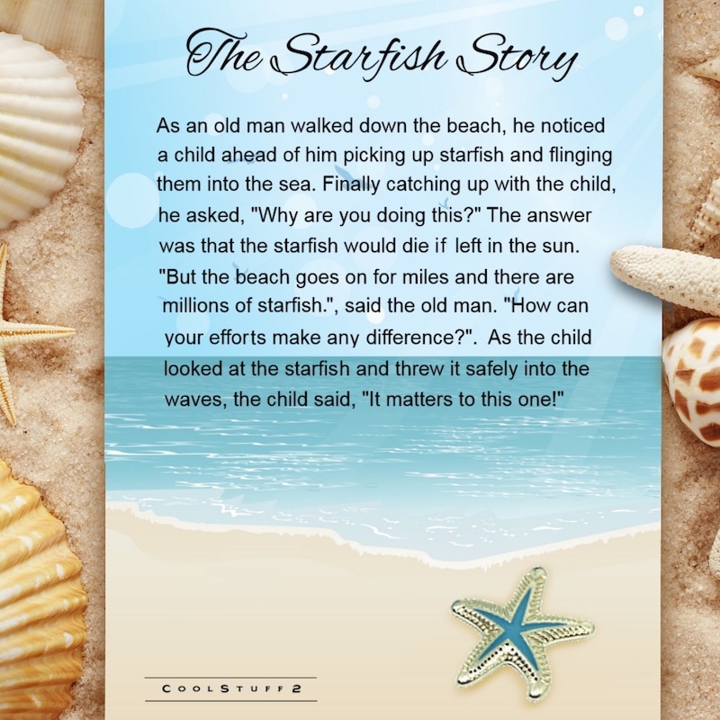 Starfish Poem - Etsy