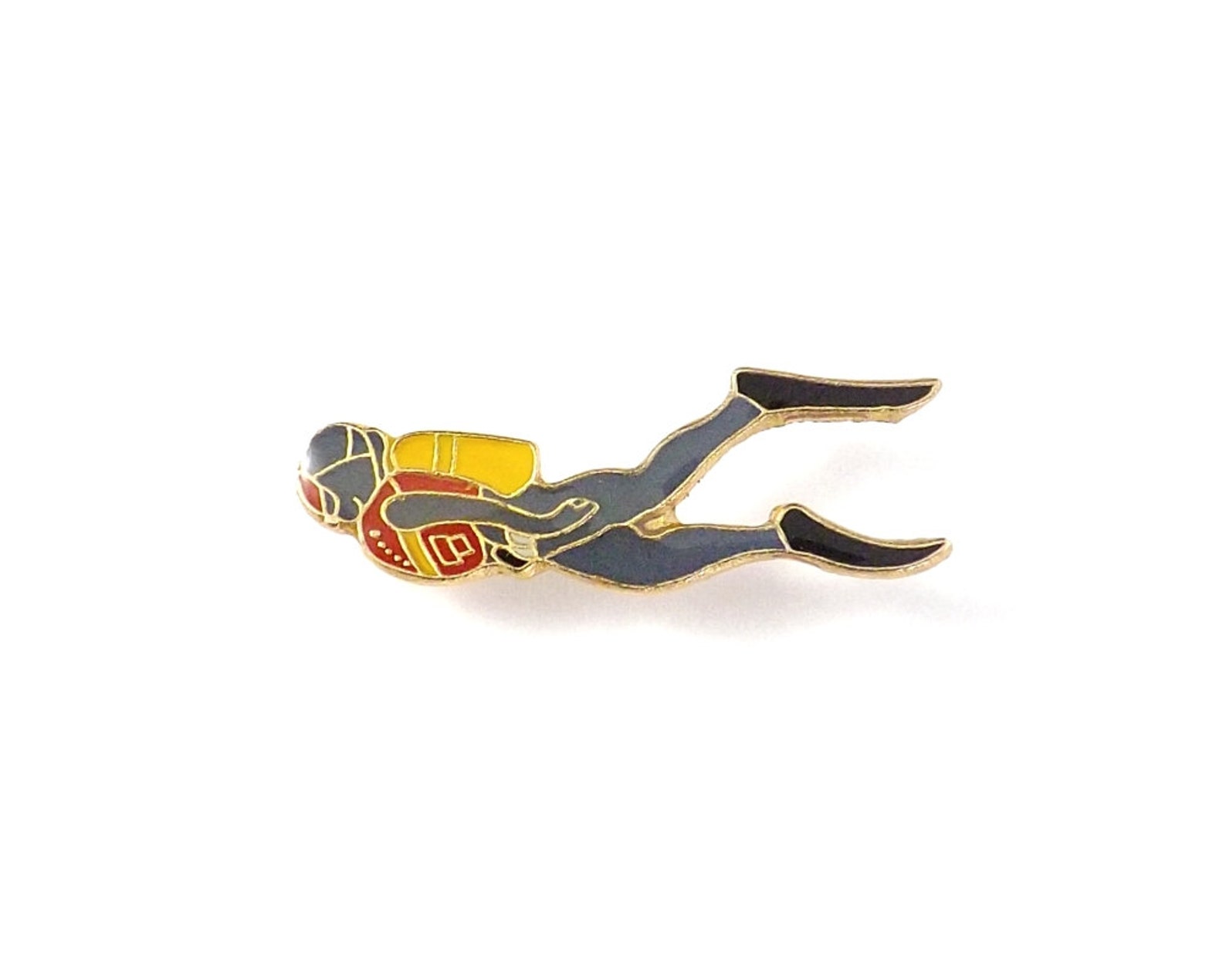 Scuba Diver Pin Enamel Pin Lapel Pin Scuba Jewelry - Etsy