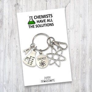 Gift for Chemist, Chemistry Student Keychain, Graduation Gift ...