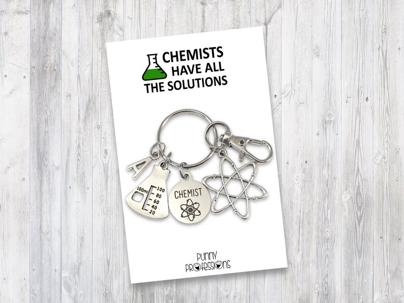 Gift for Chemist, Chemistry Student Keychain, Graduation Gift ...