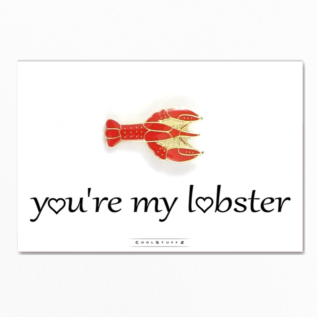You're My Lobster Pin, Couples Gift, Gift for Him, Boyfriend Gift ...