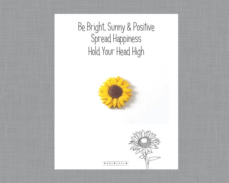 Sunflower Pin Best Friend Gift Lapel Pin Girlfriend Gift | Etsy