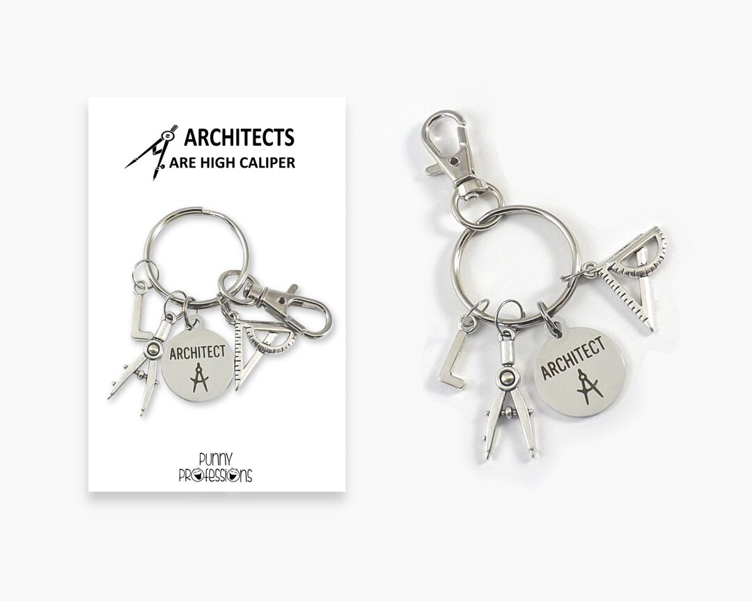 Architect Gift, Architecture Major Keychain, Graduation Gift ...