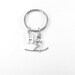 Ski Keychain, Personalized Man Skiing Key Ring, Woman Snow Skiing ...