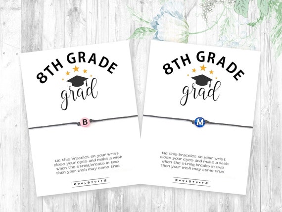 8th Grade Graduation Gift for Boy or Girl Wish Bracelet - Etsy
