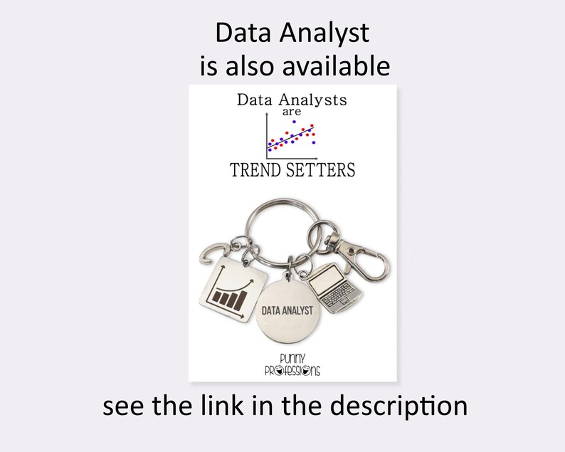 Data Scientist Gift, Statistics Keychain, Data Science Major Gift ...