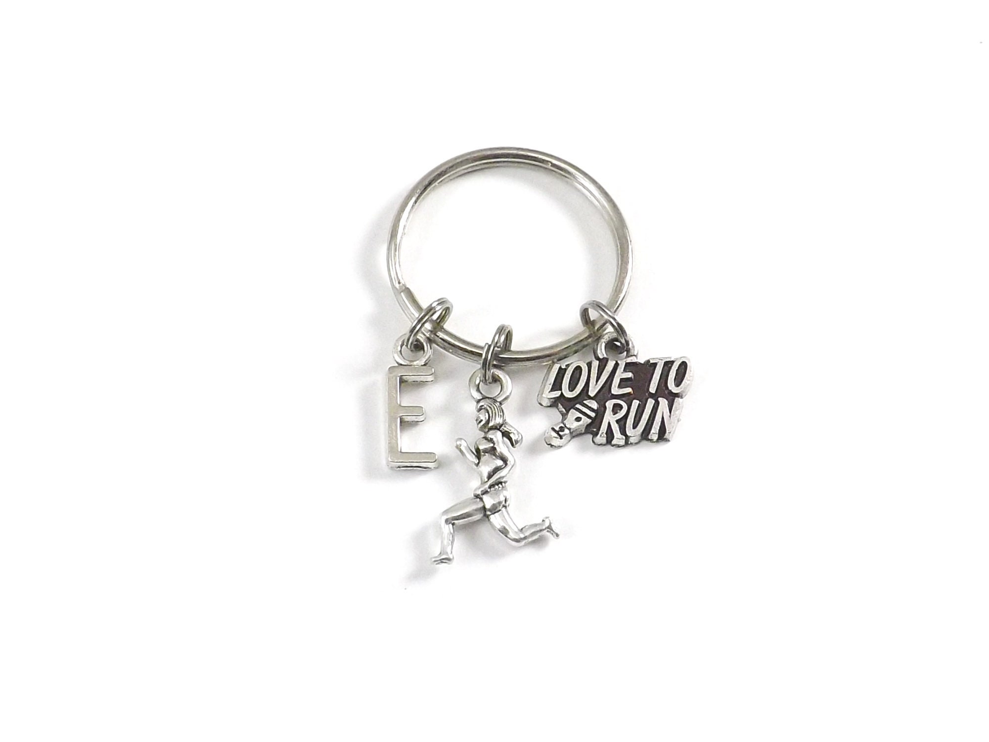I Love to Run Keychain Runner gifts Running keychain Gift | Etsy