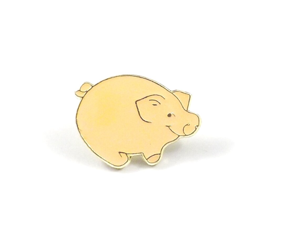Pig Pin, Enamel Pin, Lapel Pin, Animal Lapel Pin, Pig Jewelry, Animal ...
