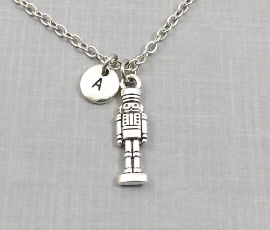 Nutcracker Necklace, Ballet, Initial Necklace, Ballerina, Nutcracker ...