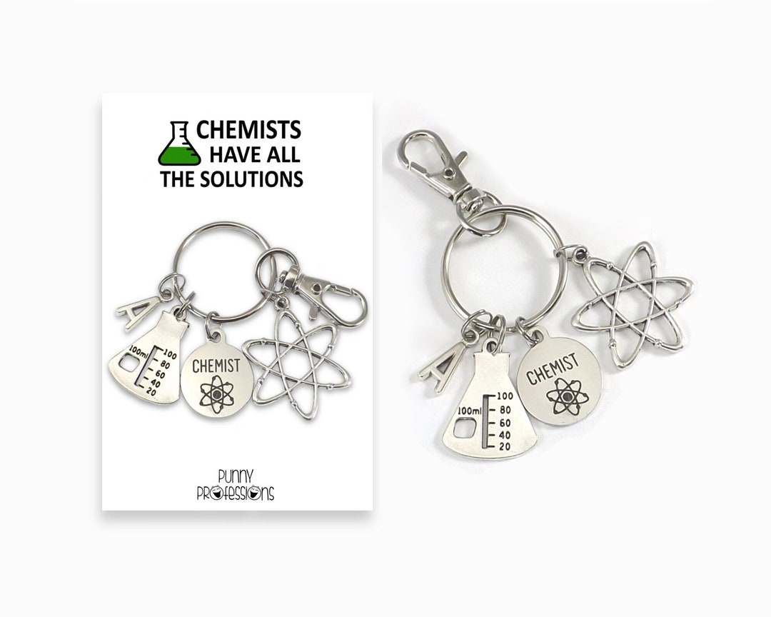 Gift for Chemist, Chemistry Student Keychain, Graduation Gift ...