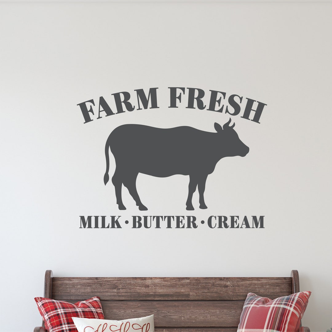 Farm Fresh Wall Decal - Pantry Decal - Kitchen Farm House Wall Decal ...