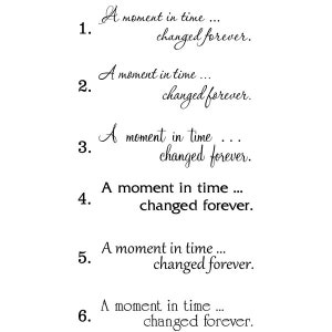 A Moment in Time Wall Decal - Moments in Time Changed Forever - Family ...