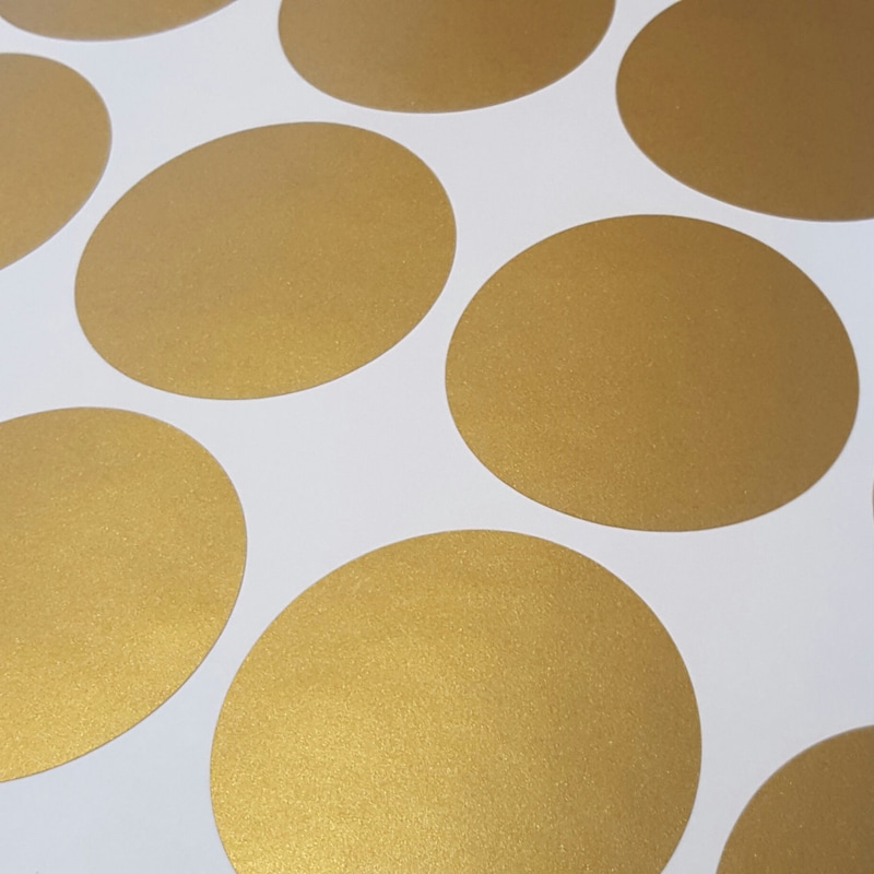 Gold Dots Wall Decal - Etsy