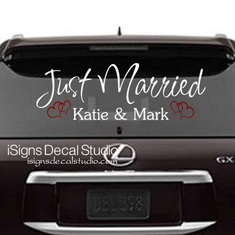 Married Car Decal - Etsy