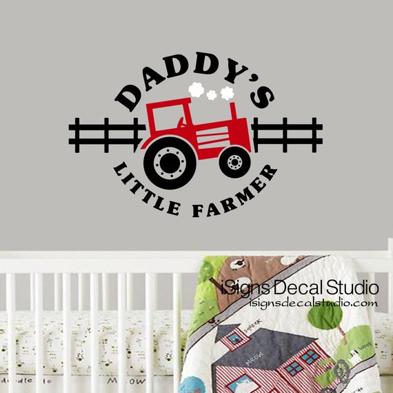 Tractor Farm Wall Decal Farm Tractor Nursery Décor - Etsy