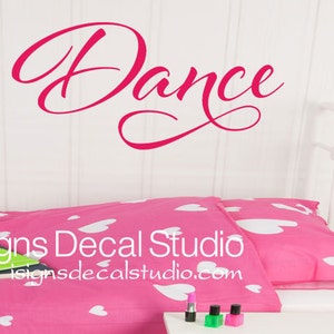 Dance Wall Decal Dance Sticker Ballet Decal Dance Word | Etsy