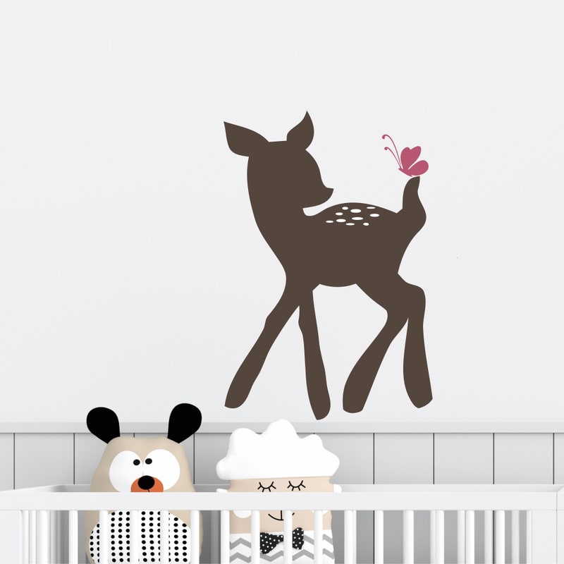 Fawn Wall Decal - Etsy