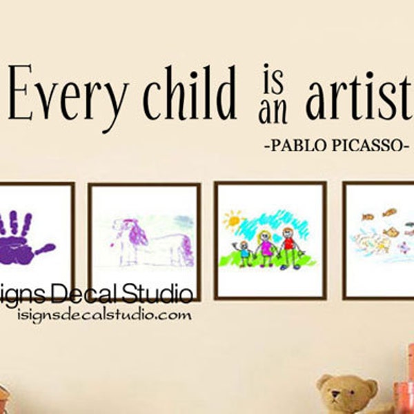Every Child is an Artist Display - Etsy