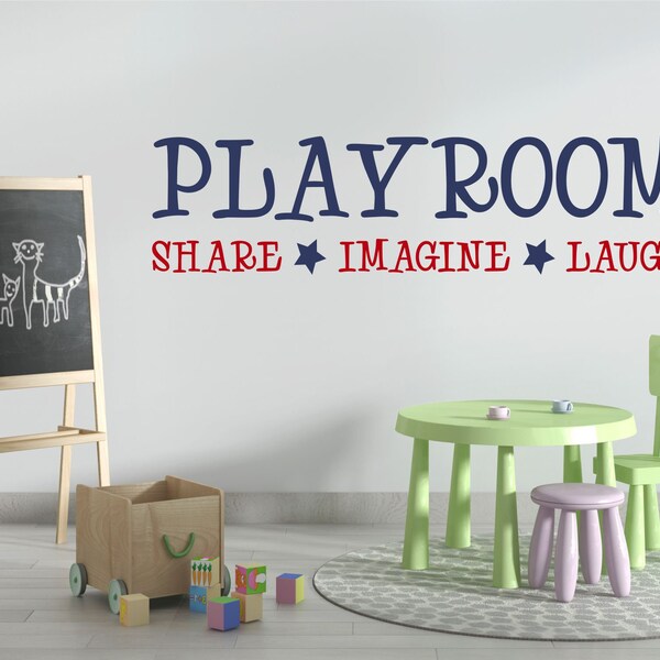 Playroom Wall Decal - Etsy