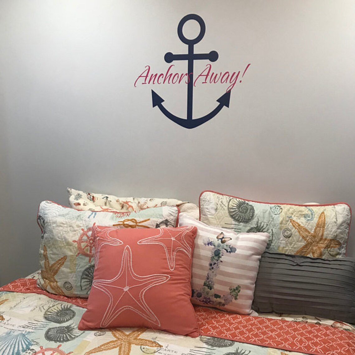 Anchor Decal-nautical Wall Decal - Anchors Away Wall Decal - Nautical ...