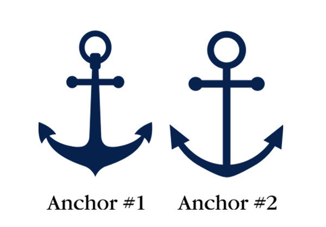 Nautical Anchor Wall Decal - Nautical Nursery - Anchor Stickers - Etsy