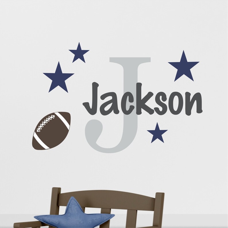 Football Wall Decal Football Decal Nursery Decal Sports - Etsy