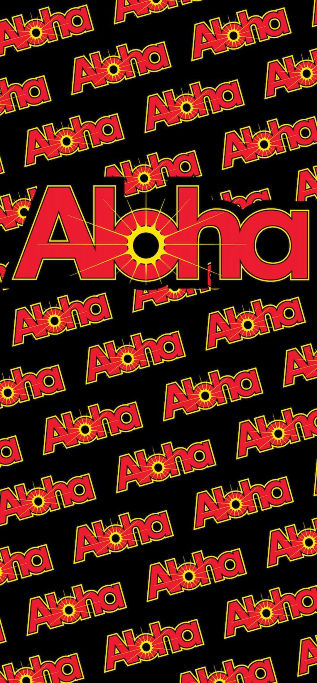 Black Aloha Sunrise Wallpaper - Etsy