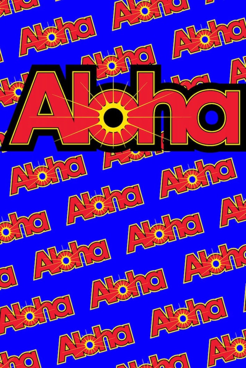 Blue Aloha Sunrise Wallpaper - Etsy