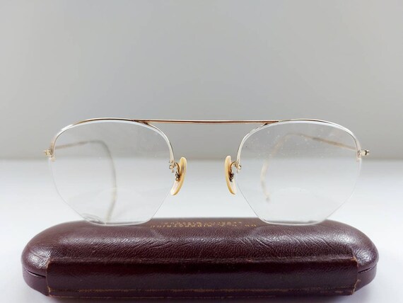 Vintage 1940s Octagonal Eyeglasses Frames - Gem