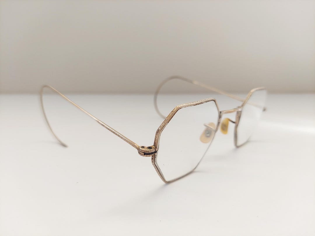 1930s Octagonal Art Deco 12k Gold Glasses Frames - Etsy
