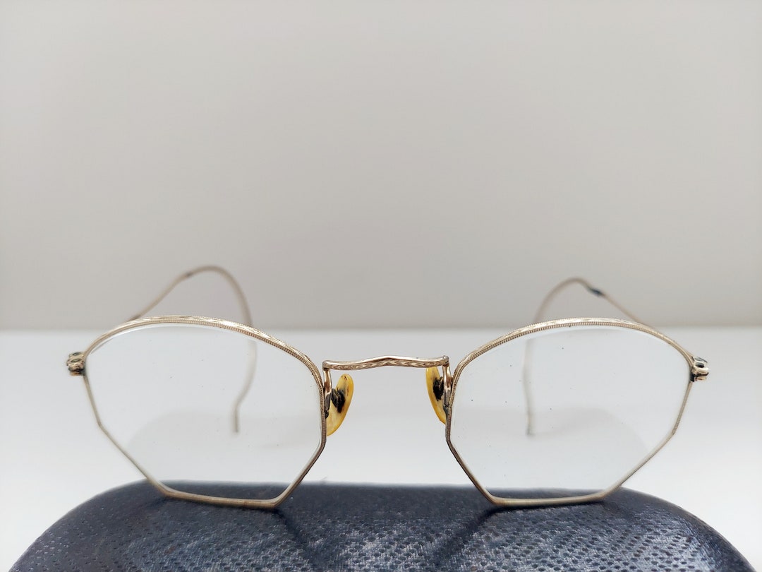 1930s Octagonal Art Deco 12k Gold Glasses Frames - Etsy