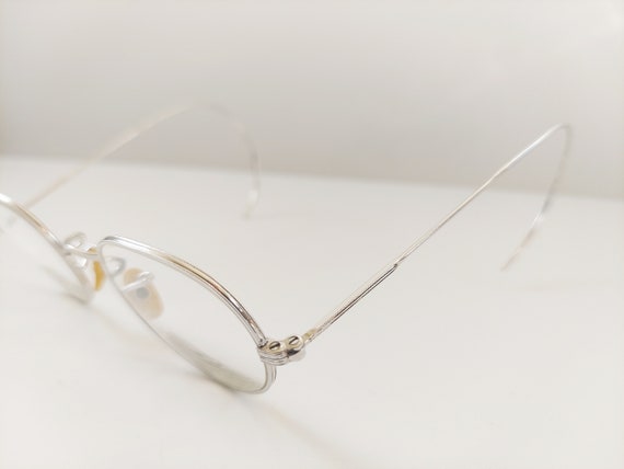 1920s Silver Round Rimmed 12k gold Filled Eyeglasses … - Gem