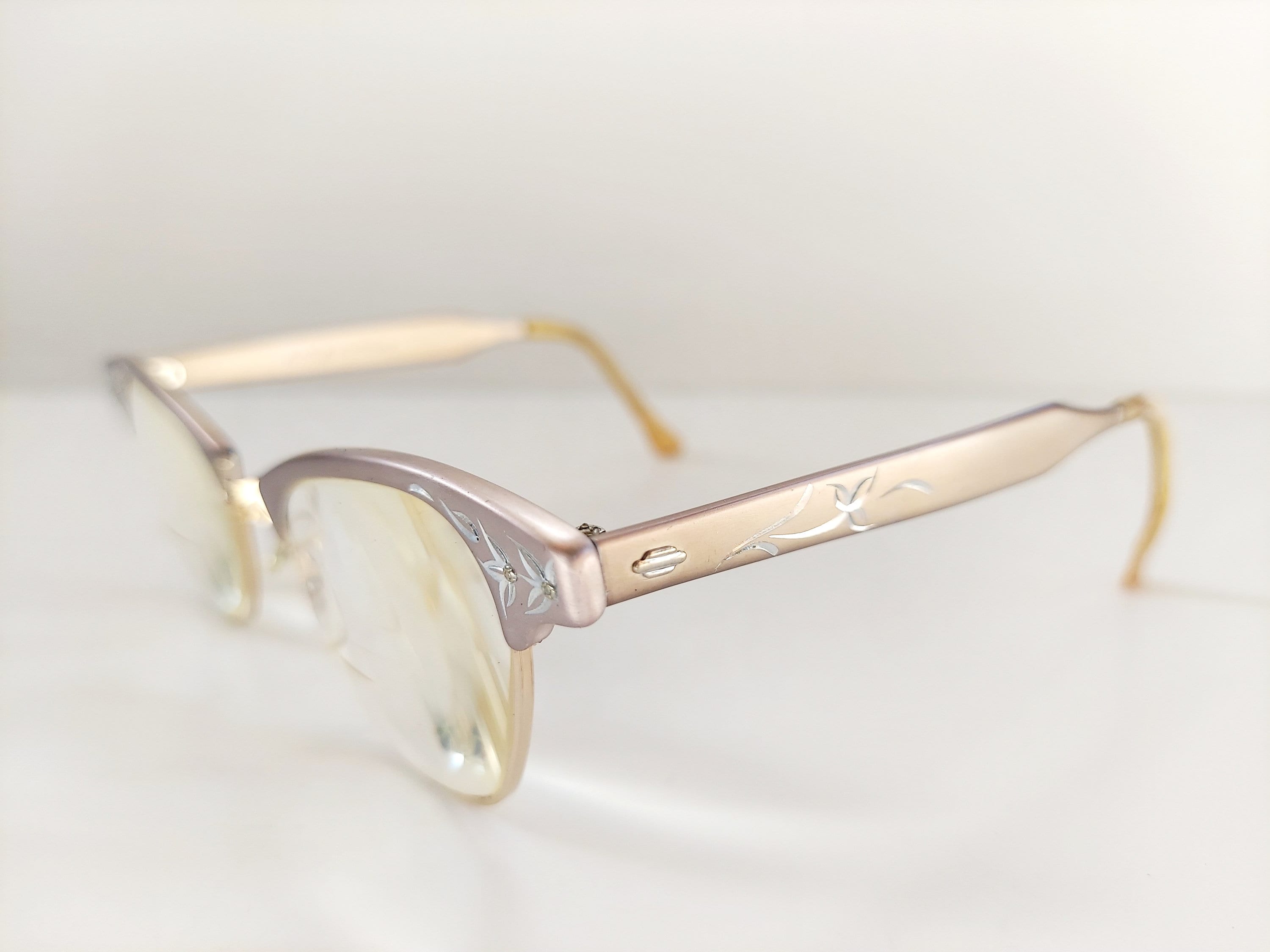 1960s Light Pink Cats Eye Glasses Frames - Etsy