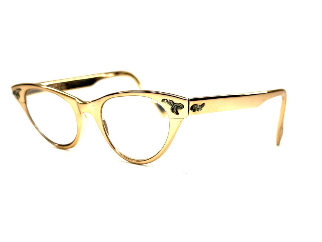 1960s Pink/gold Swiss Cats Eye Glasses Frames - Etsy