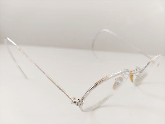 1920s Silver Round Rimmed 12k gold Filled Eyeglasses … - Gem