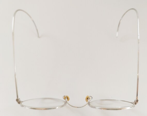 1920s Silver Round Rimmed 12k gold Filled Eyeglasses … - Gem