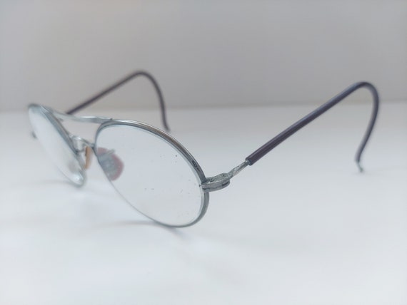 1940s Silver Round Rimmed Eyeglasses Frames. - Gem