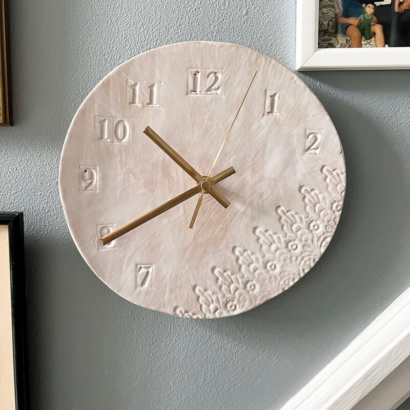 Ceramic Plate Clock - Etsy UK