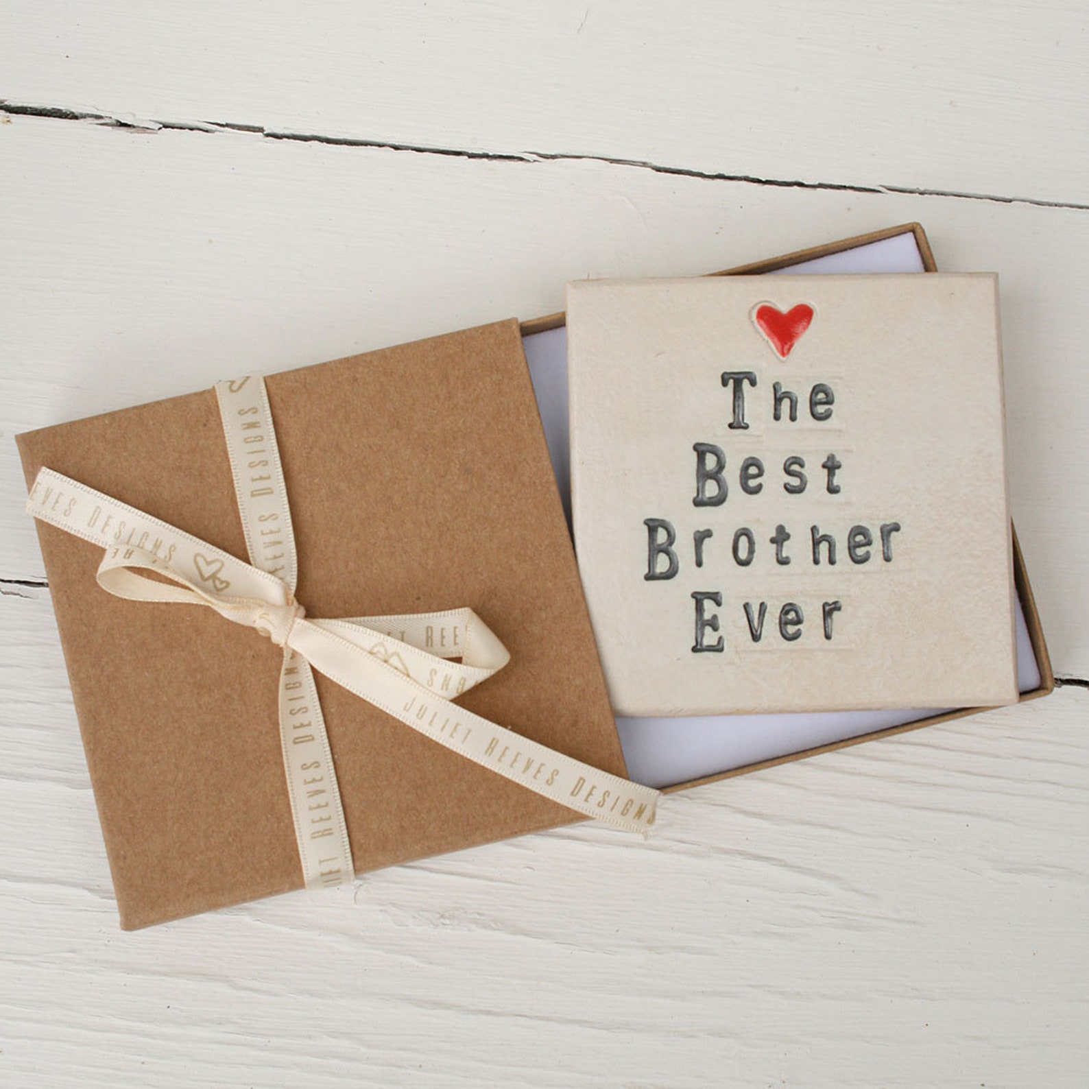 The Best Brother Ever Ceramic Coaster - Etsy