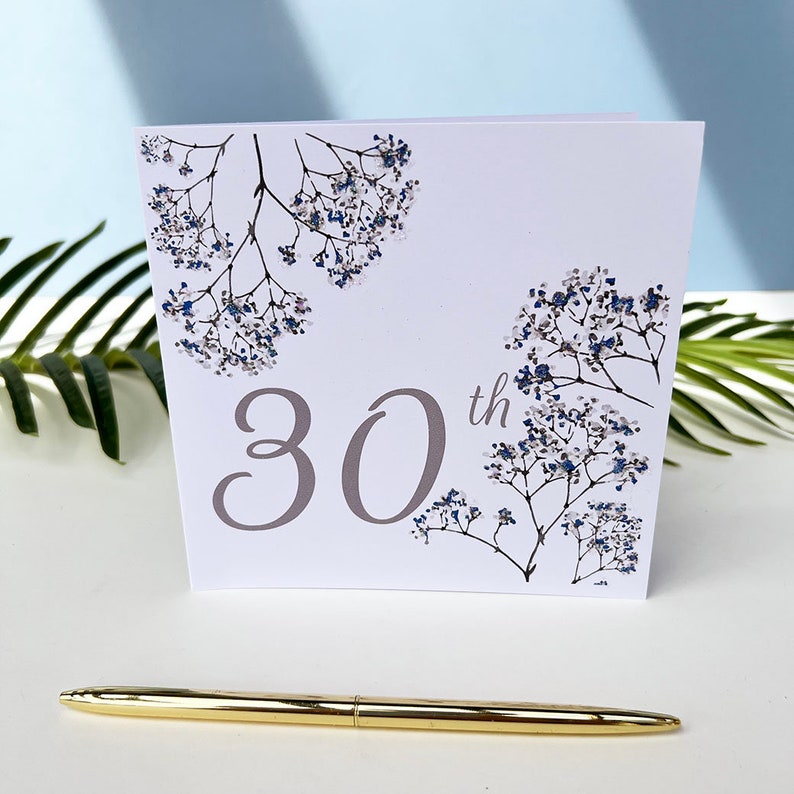 30th Birthday Card Milestone Birthday Greetings Card - Etsy