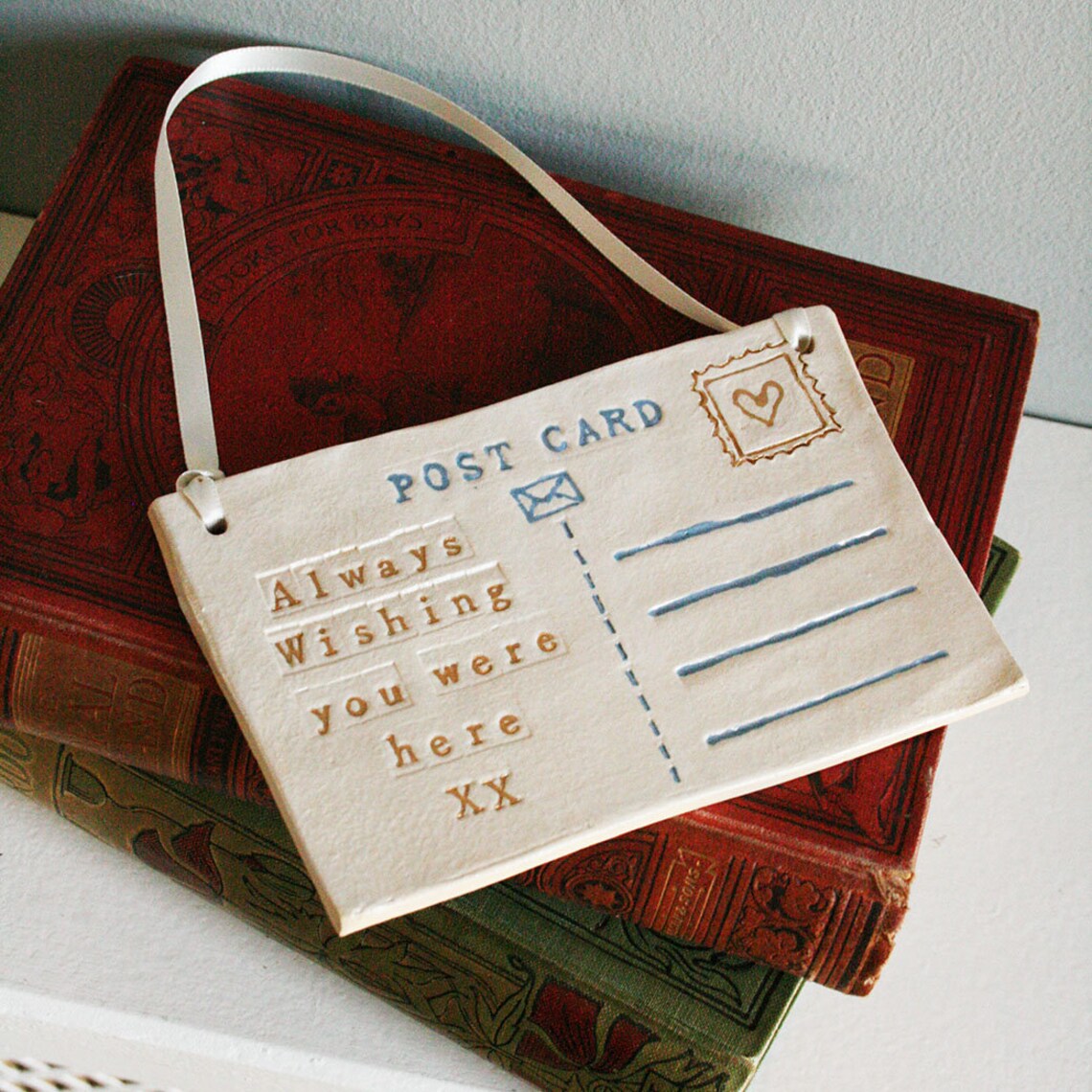 Ceramic Postcard Personalised Thinking of You Gift Unique - Etsy